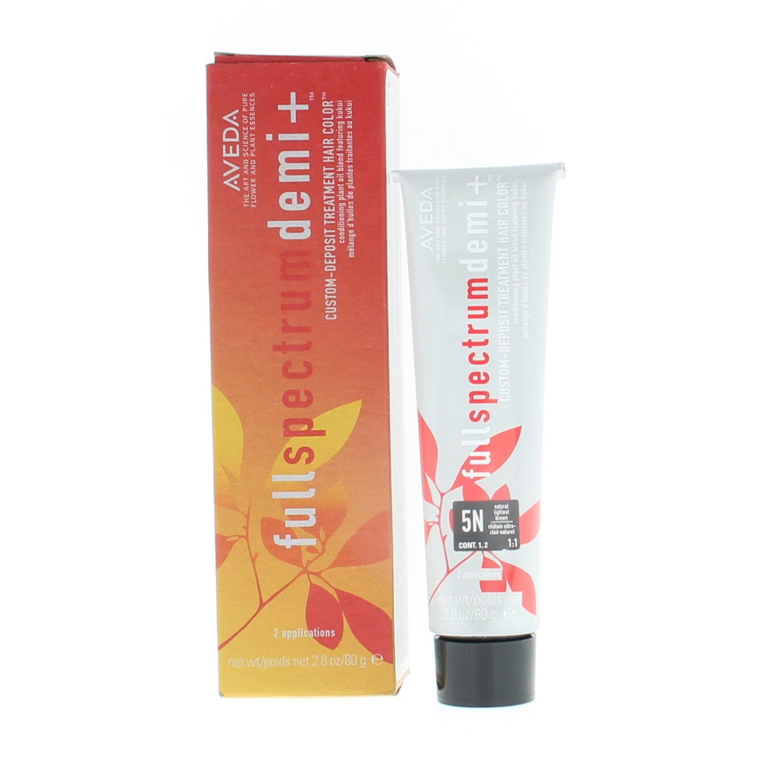 Aveda Full Spectrum Demi + Custom-Deposit Treatment Hair Color 5N ...