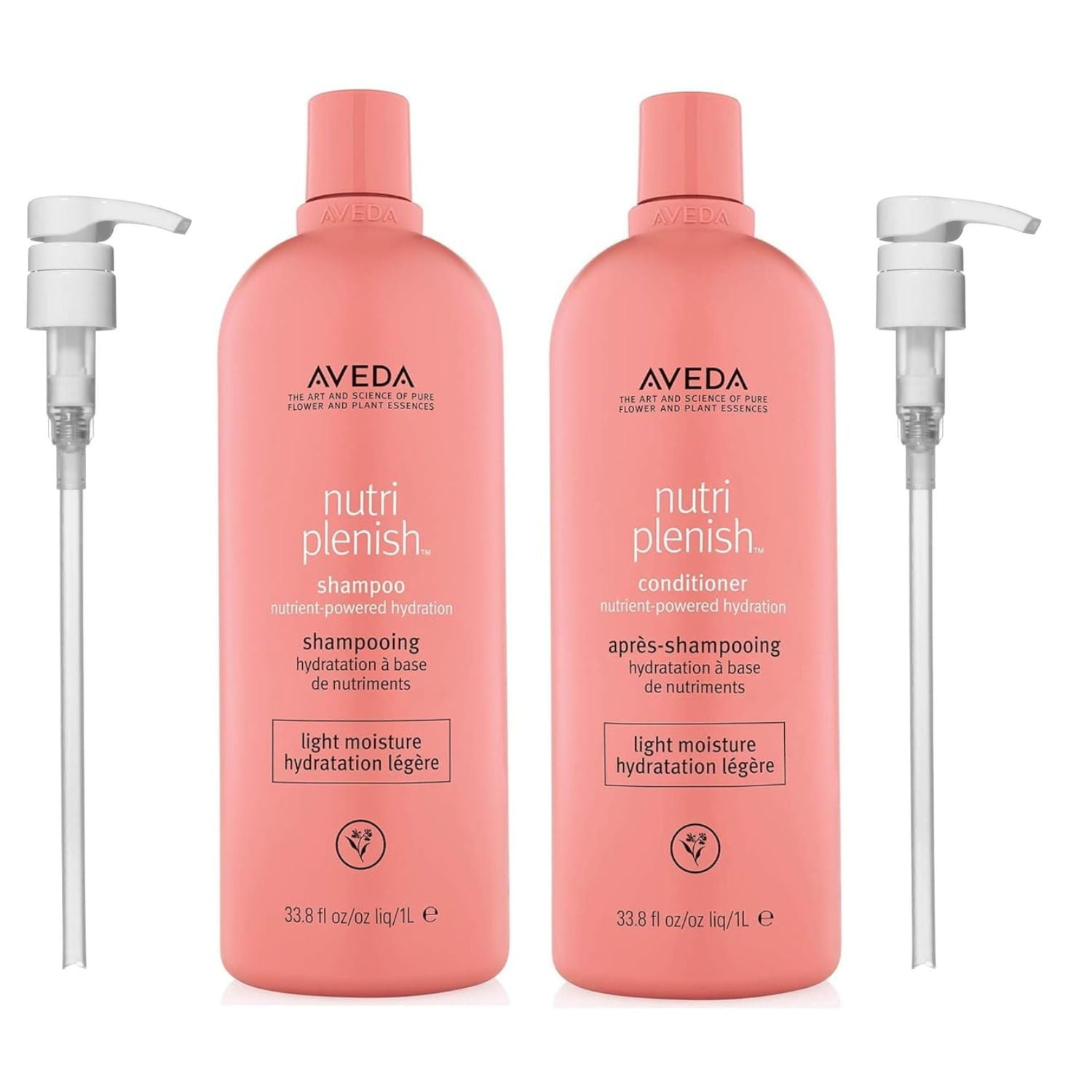 Aveda Nutriplenish Light Moisture Shampoo and Conditioner Set 33.8 oz ...