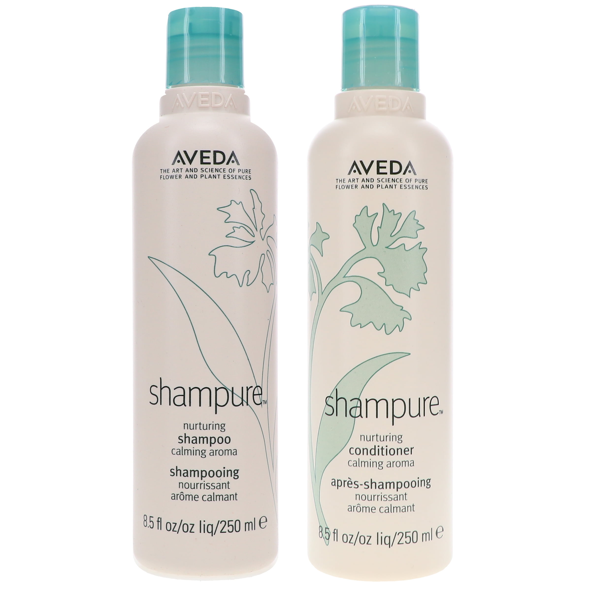 Aveda Shampure Nurturing Shampoo 8.5 oz, Conditioner 8.5 oz, Morikue ...