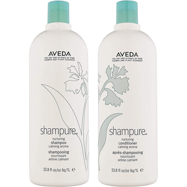 Aveda Shampure Nurturing Shampoo & Conditioner Set, Calming Aroma & 25 ...