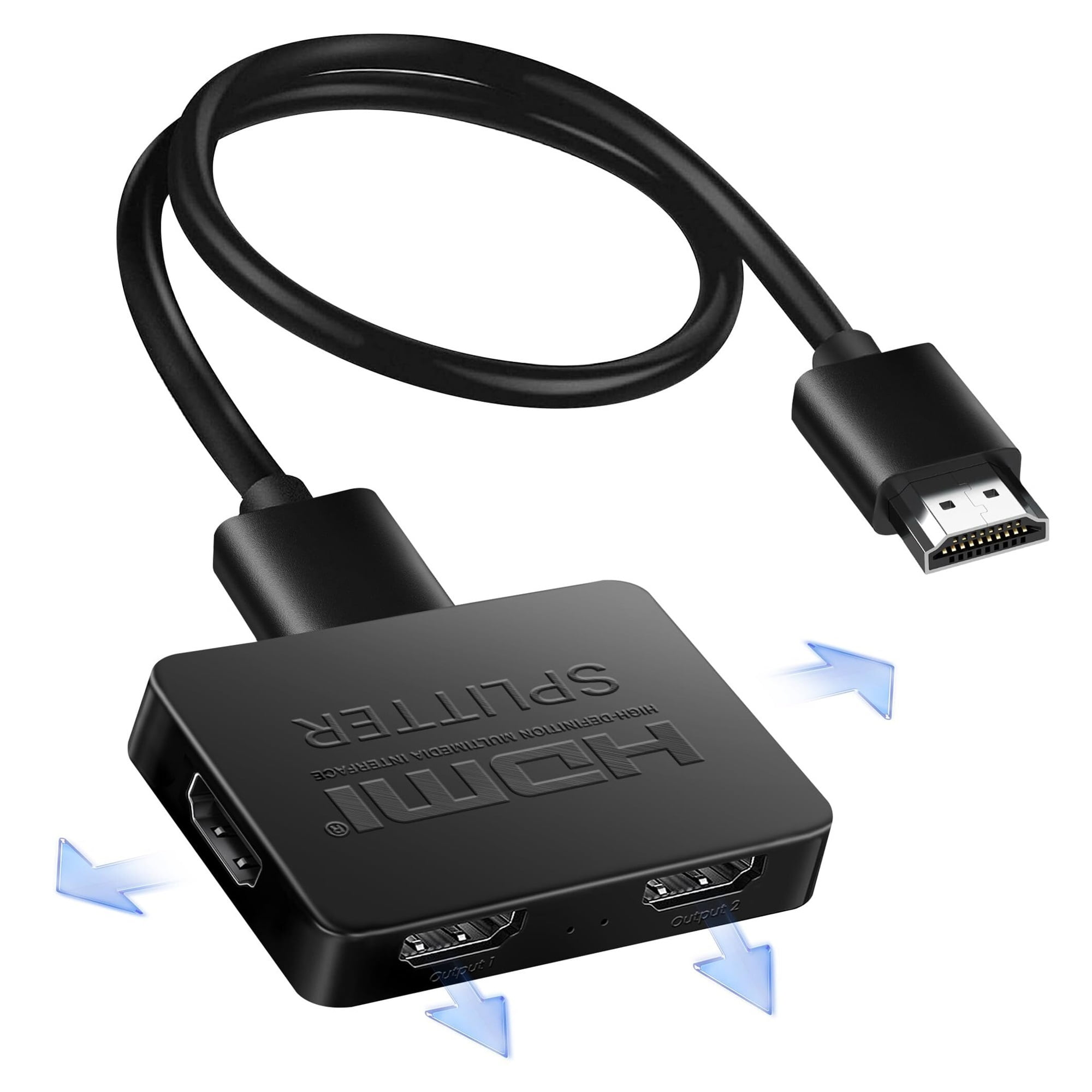 Avedio links HDMI Splitter 1 in 2 Out [with 4 Feet HDMI Cable] Mirror ...
