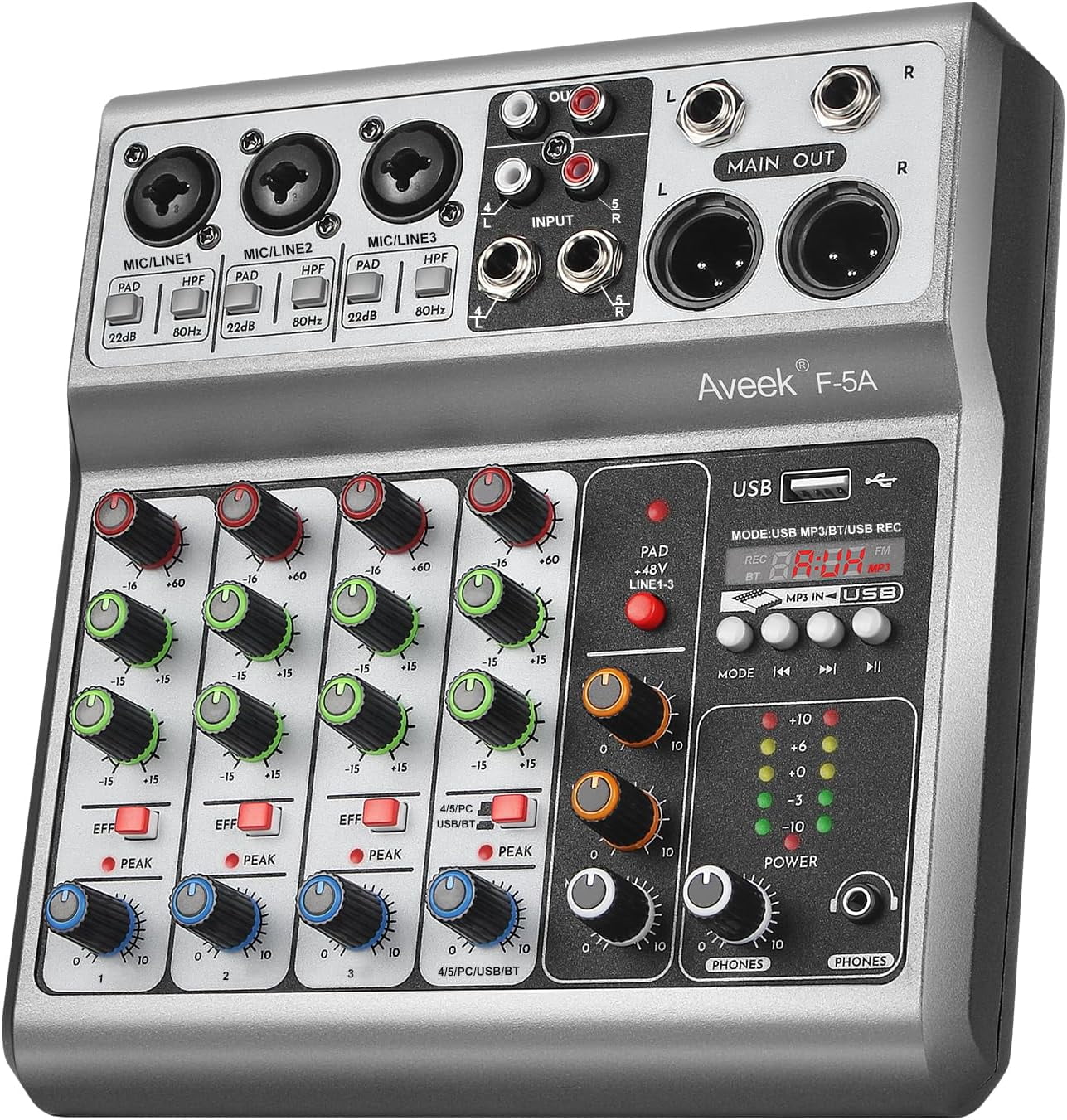 Customer reviews for Aveek Professional Audio Mixer, Sound Board Mixing ...