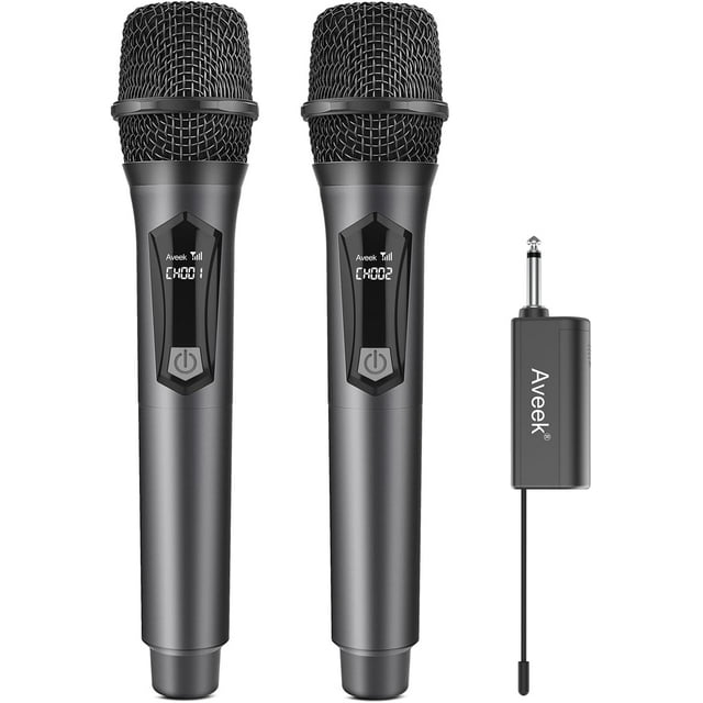 Aveek Wireless Microphones, Karaoke Dynamic Microphone for Speakers ...