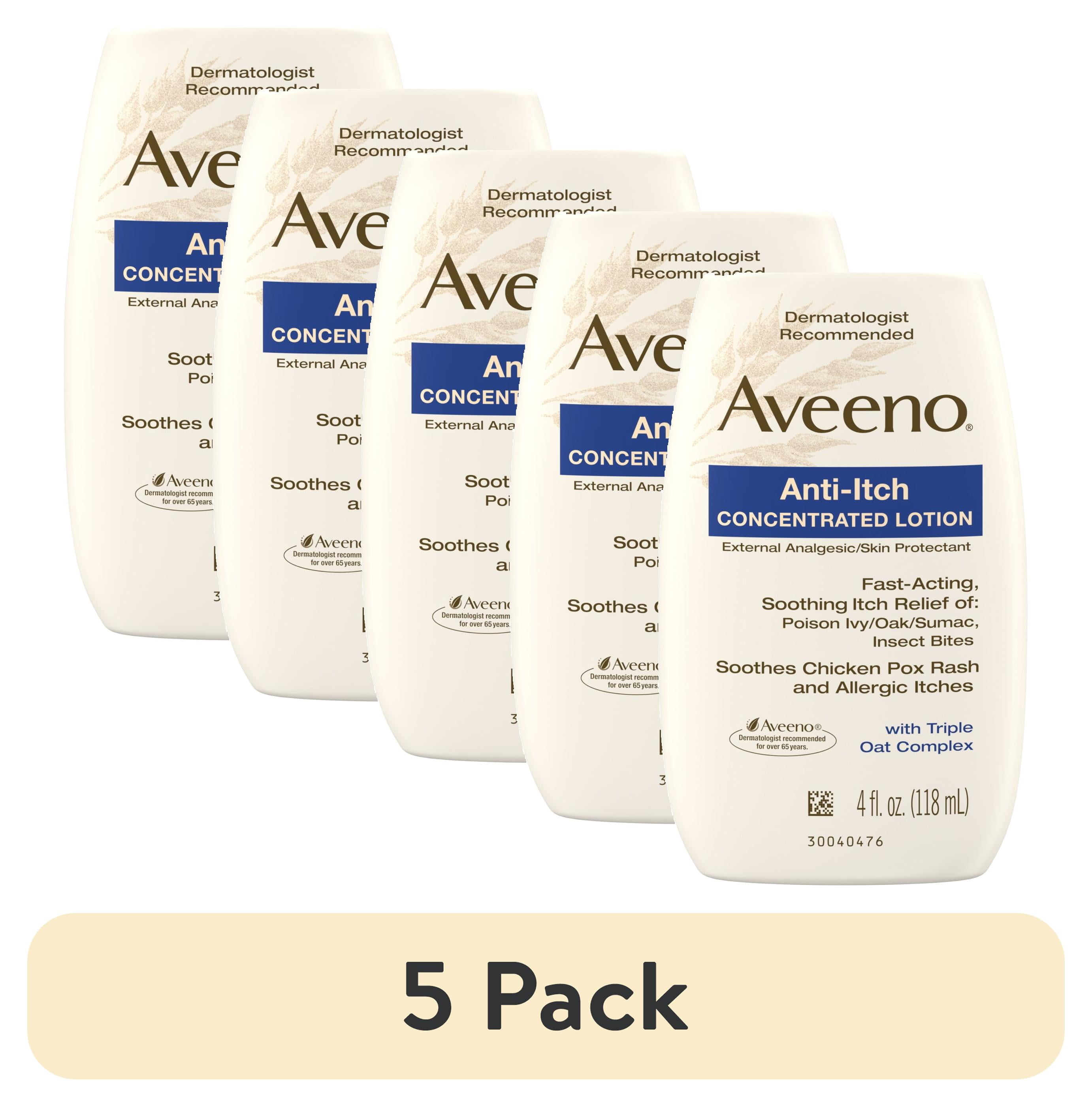 (5 pack) Aveeno Anti-Itch Concentrated Lotion with Calamine and Triple ...