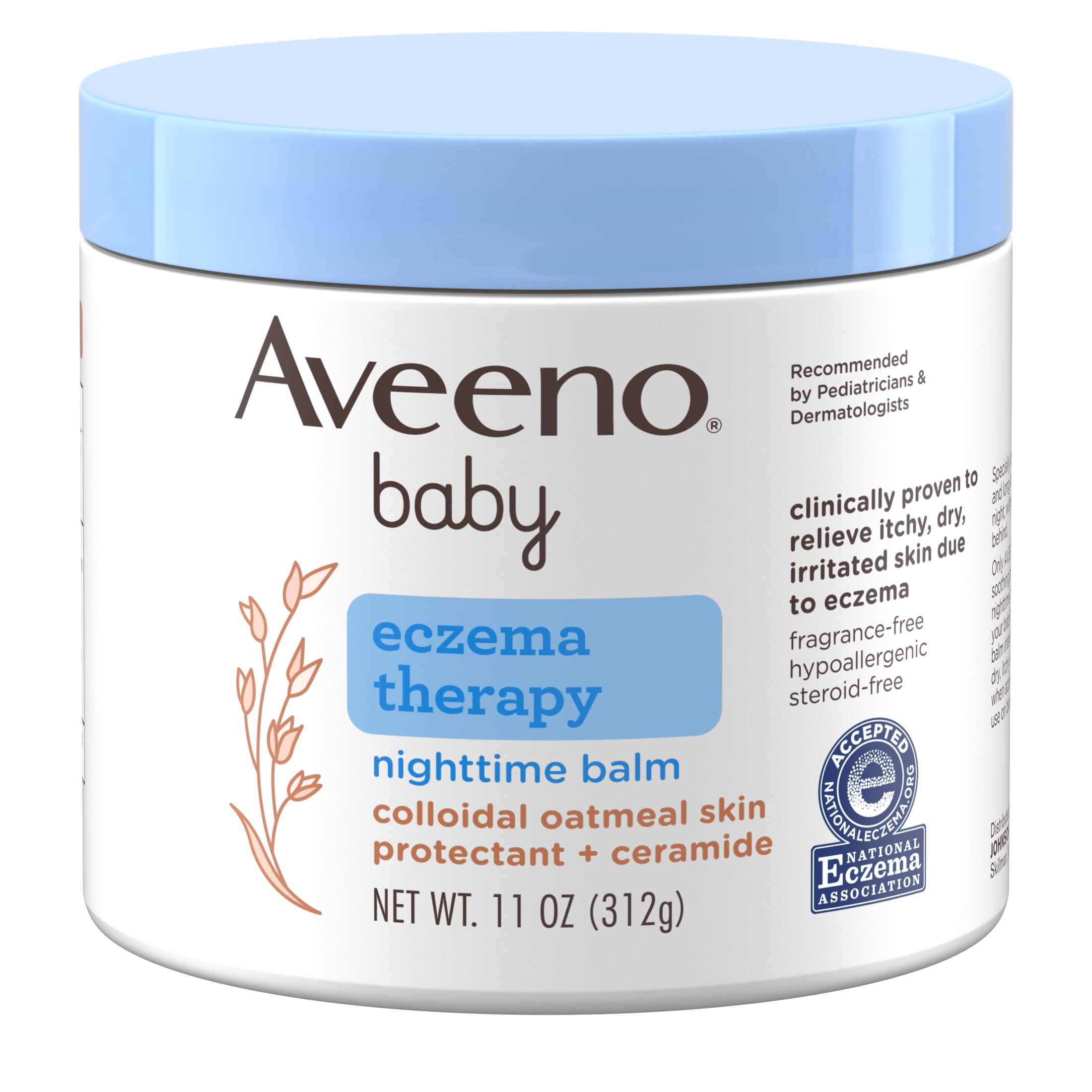 Aveeno Baby Eczema Therapy Nighttime Body Balm, 11 oz HSA/FSA Eligible ...