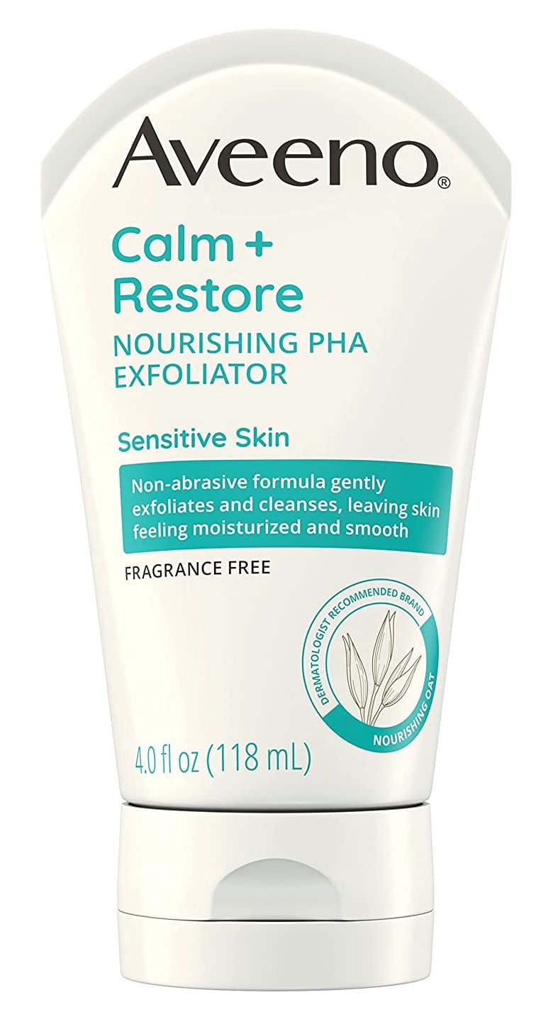 Aveeno Calm + Restore Nourishing Pha Exfoliator 4oz (Pack of 3 ...