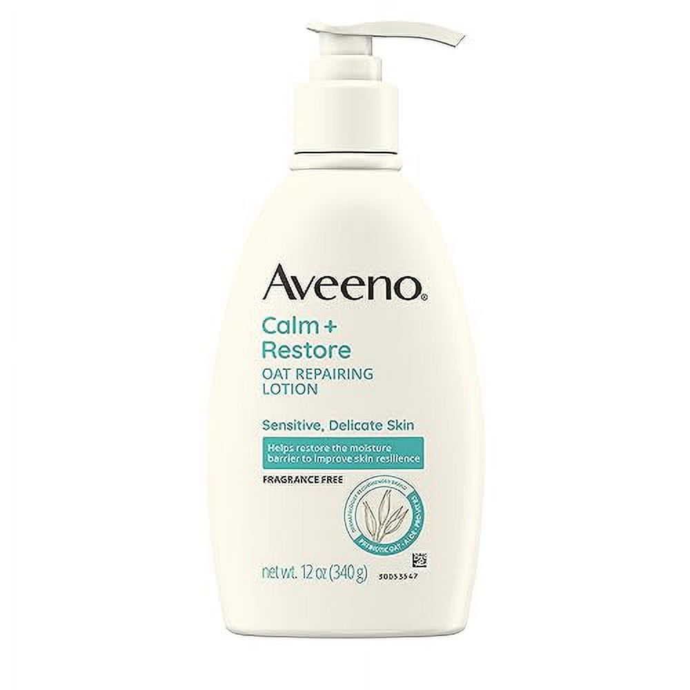 Aveeno Calm + Restore Oat Repairing Body Lotion for Sensitive Skin ...