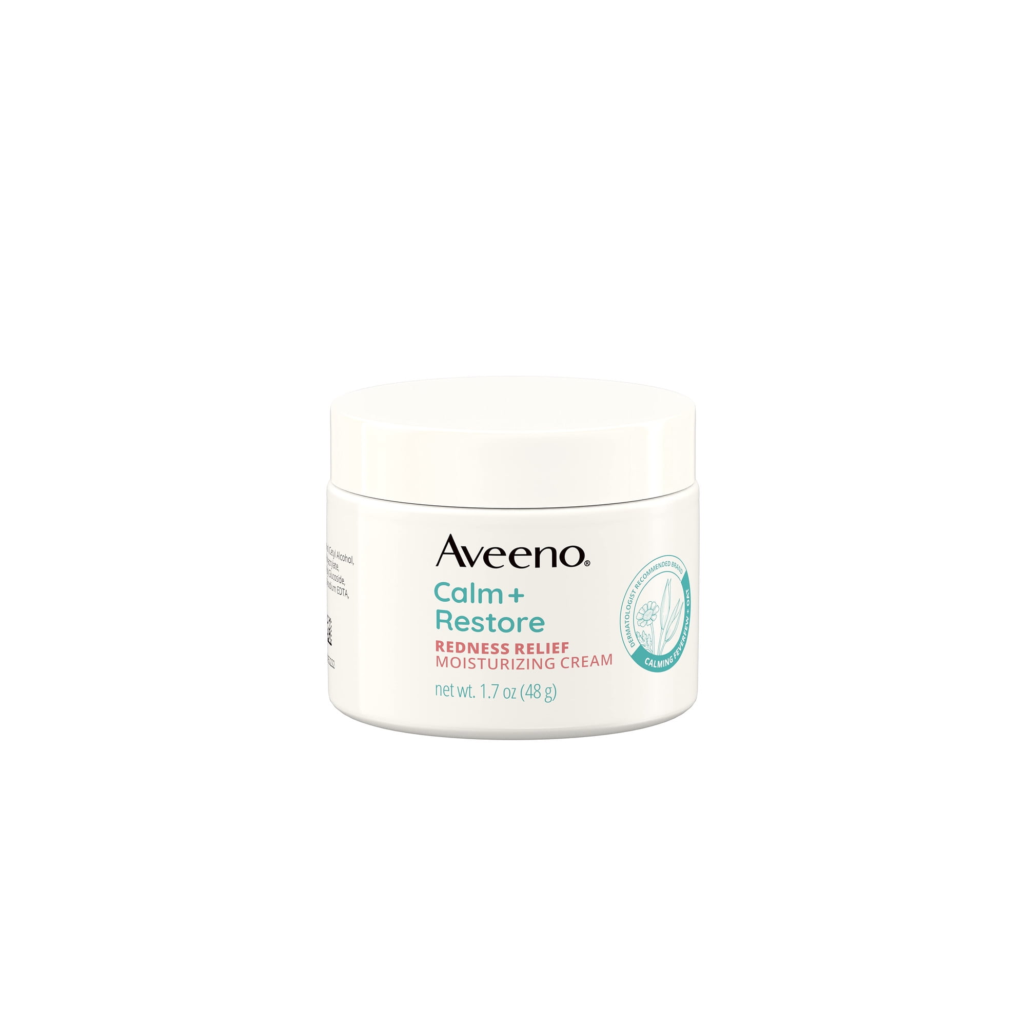 Aveeno Calm + Restore Redness Relief Cream, Face Moisturizer, 1.7 oz ...