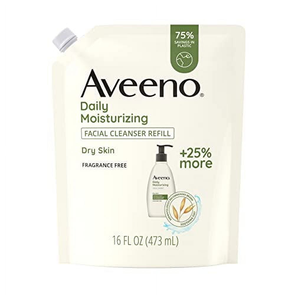 Aveeno Daily Moisturizing Facial Cleanser with Soothing Non-GMO Oat ...
