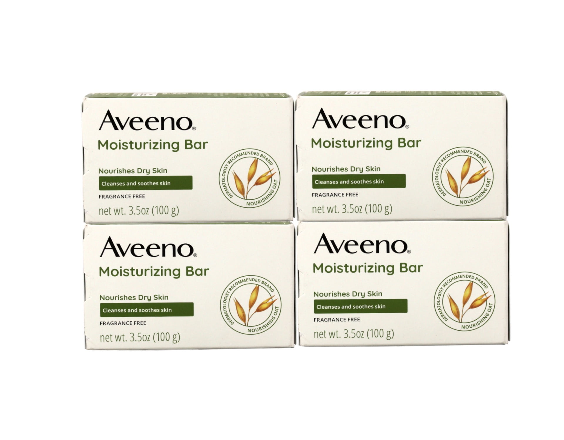 Aveeno Gentle Moisturizing Bar Facial Cleanser With Nourishing Oat For ...