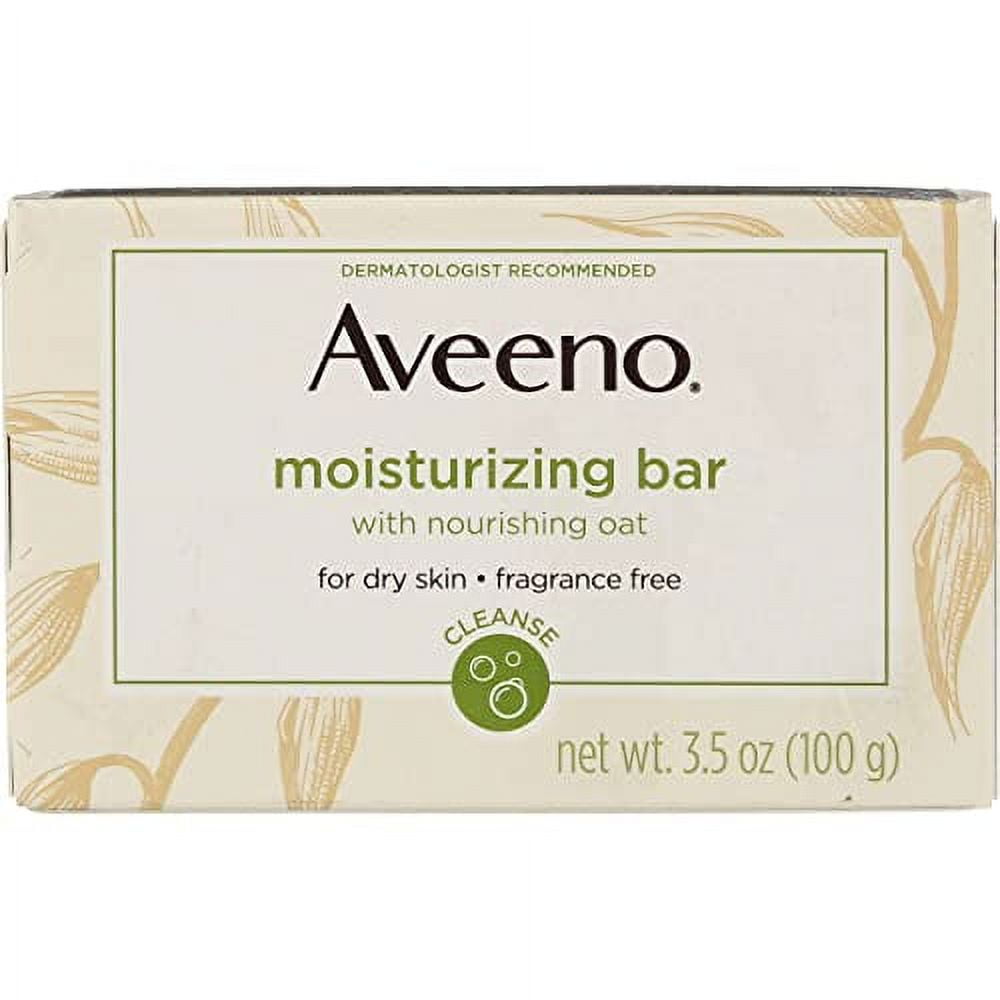 Aveeno Gentle Moisturizing Bar Facial Cleanser with Nourishing Oat for ...