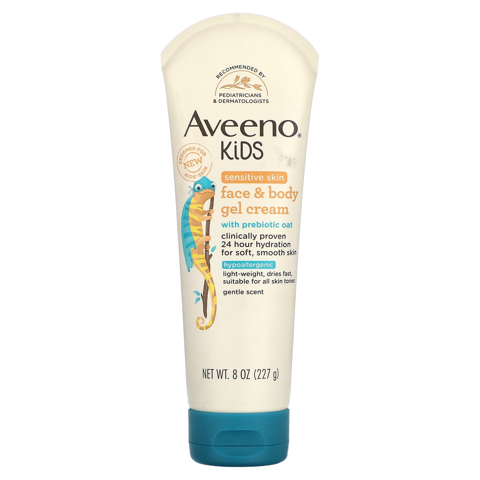 Aveeno Kids Face and Body Gel Cream Lotion for Sensitive Skin, 8 oz ...