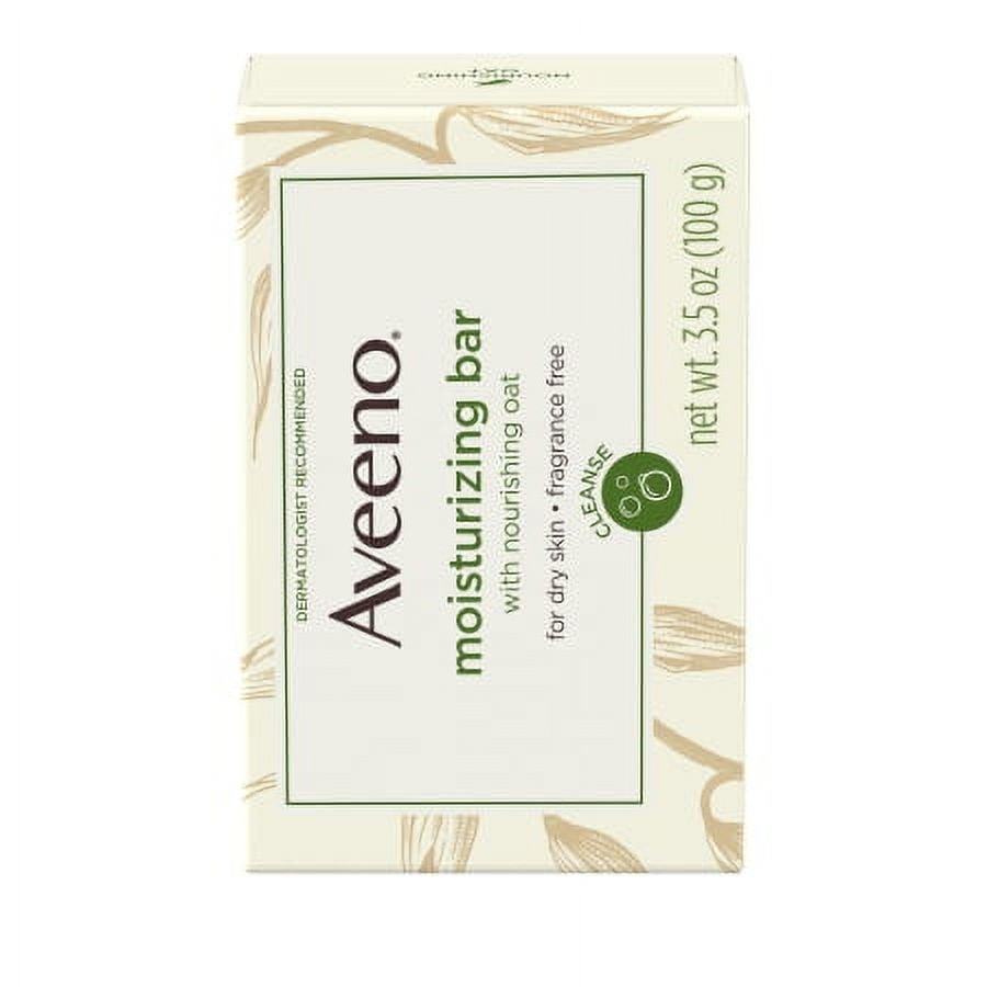 Aveeno, Moisturizing Bar, 3.5 Oz pack of 8, Gentle & Fragrance-Free ...