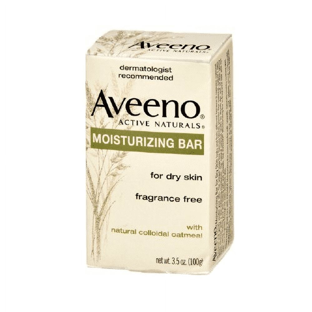 Aveeno Moisturizing Bar, Nourishing Oat, 3.5 Ounces, Soap-Free Cleanser ...