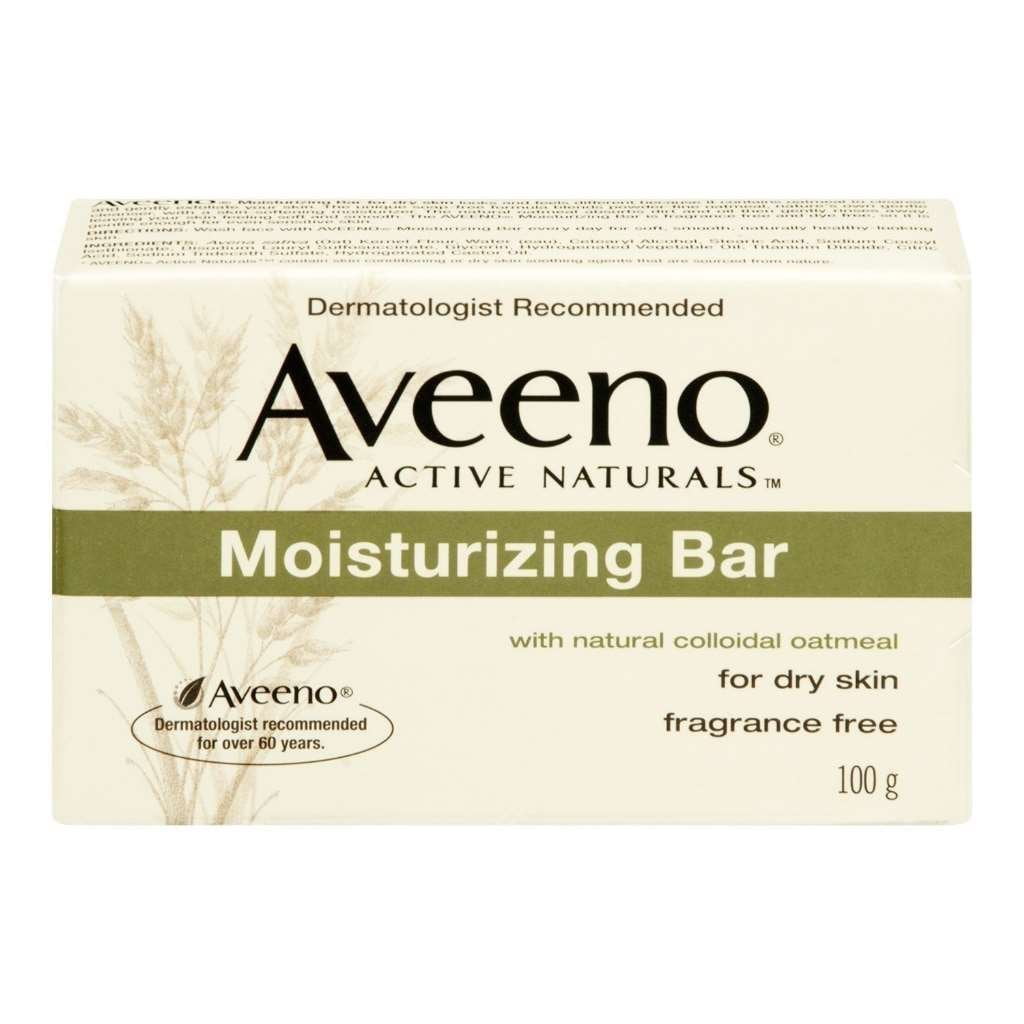 Aveeno Moisture Bar with Colloidal Oatmeal, Fragrance Free Body Soap ...