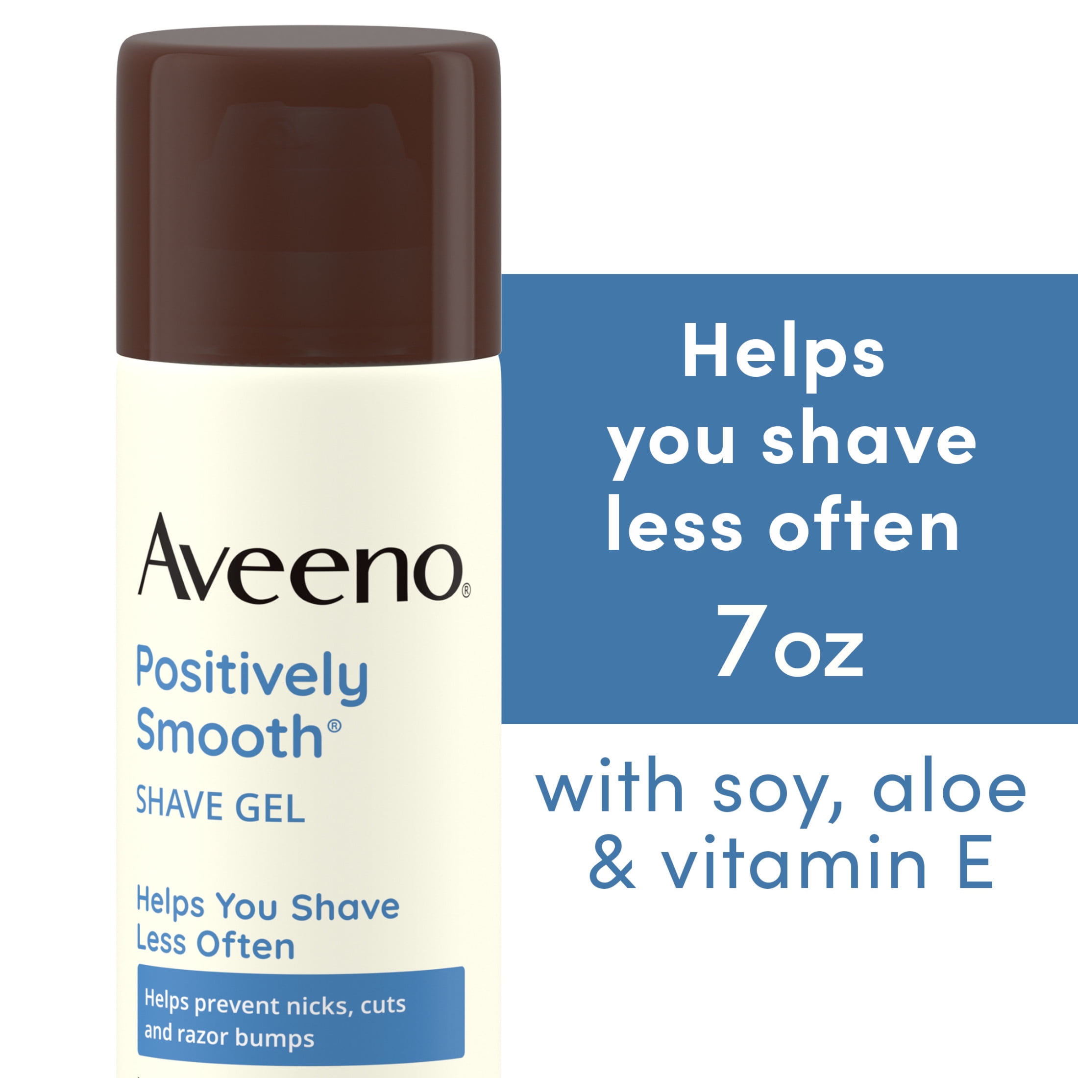 Aveeno Positively Smooth Shaving Gel with Aloe, Shave Cream for Men and ...
