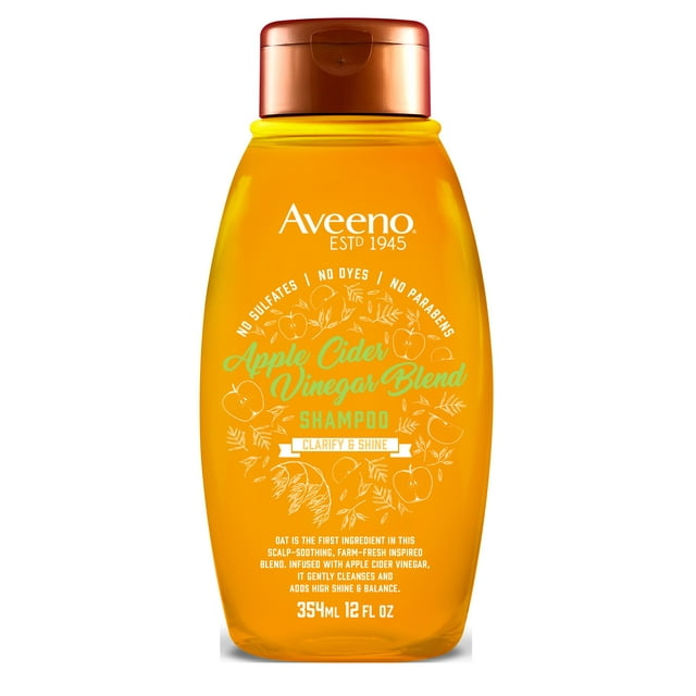 Aveeno Shampoo Apple Cider Vinegar Blend 12oz - Walmart.com