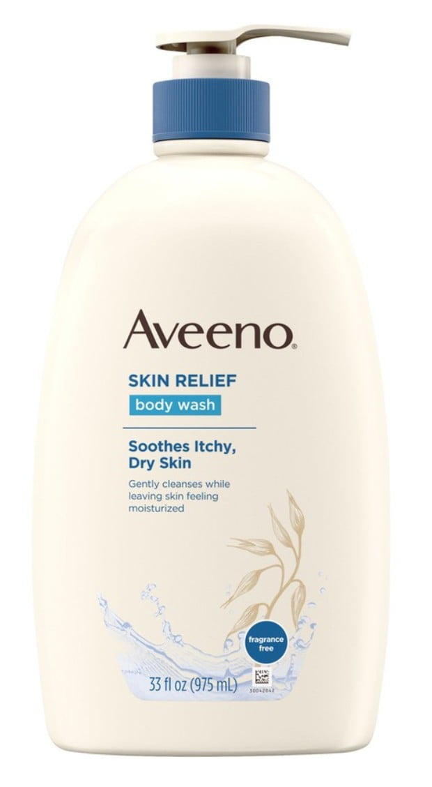 Aveeno Skin Relief Body Wash 33oz Fragrance-Free (Pack of 3) - Walmart.com