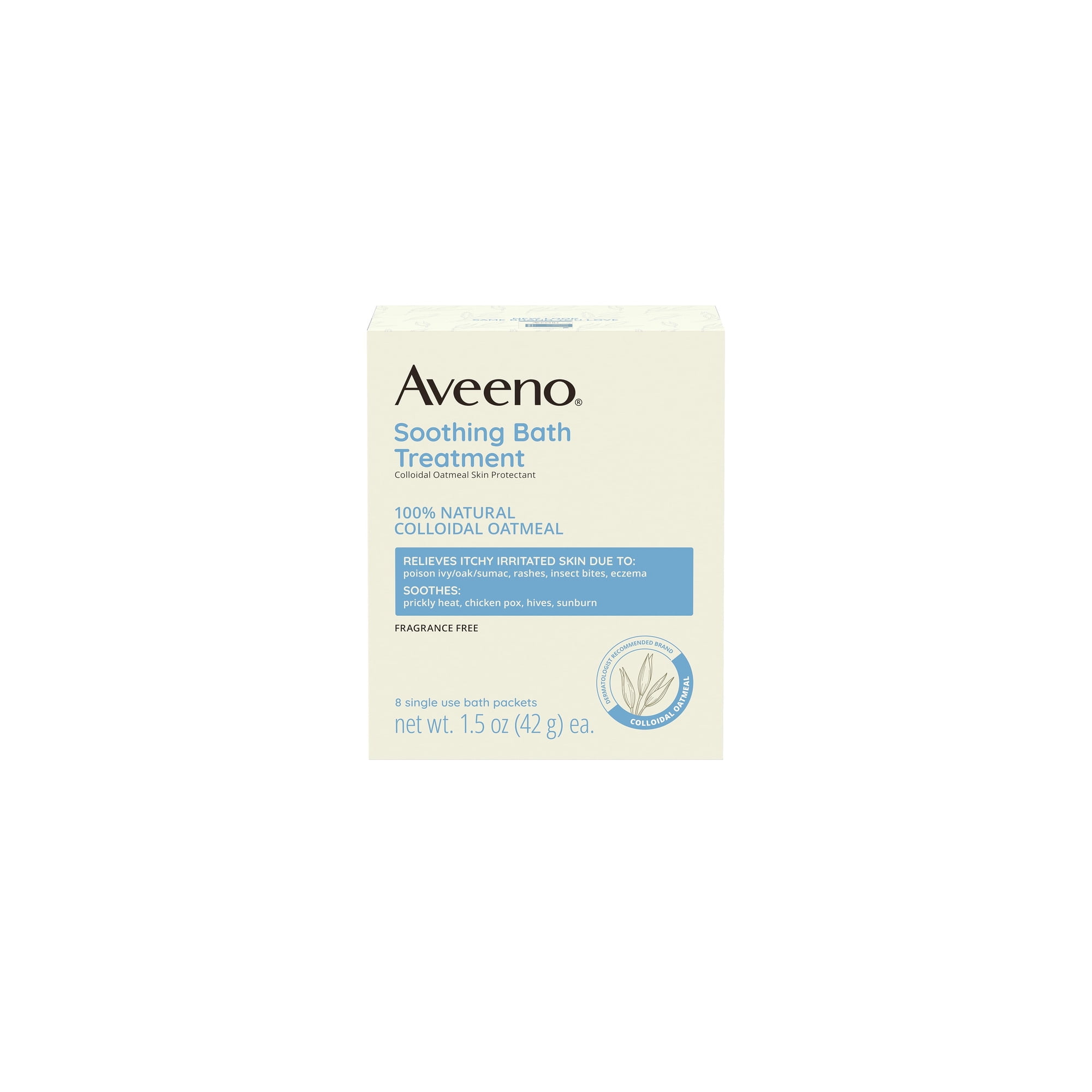 Aveeno Soothing Bath Soak, Colloidal Oatmeal, Itch Relief Therapy, Pack ...