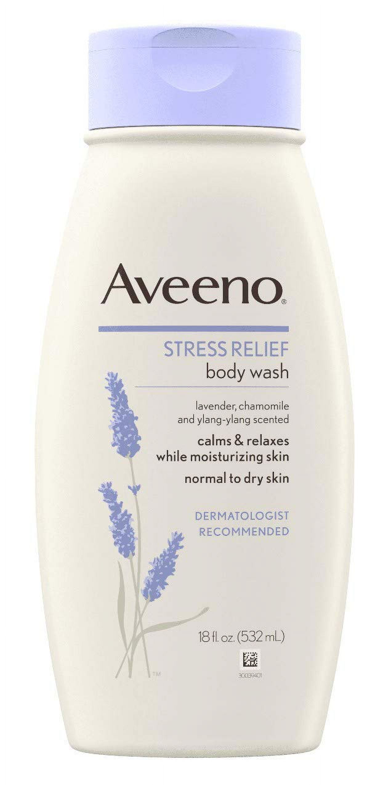 Aveeno Stress Relief Body Wash Lavender, Chamomile and Ylang-Ylang ...