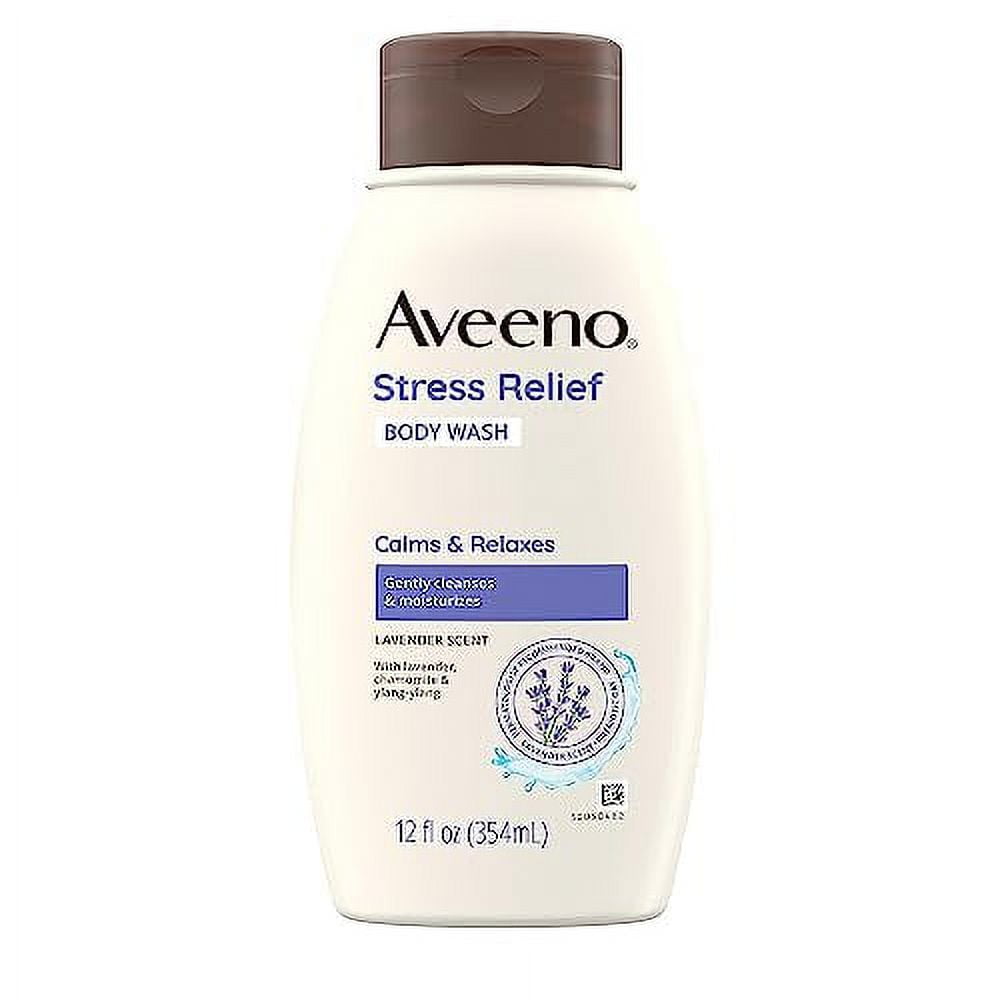 Aveeno Stress Relief Body Wash with Soothing Oat & Lavender Scent for ...