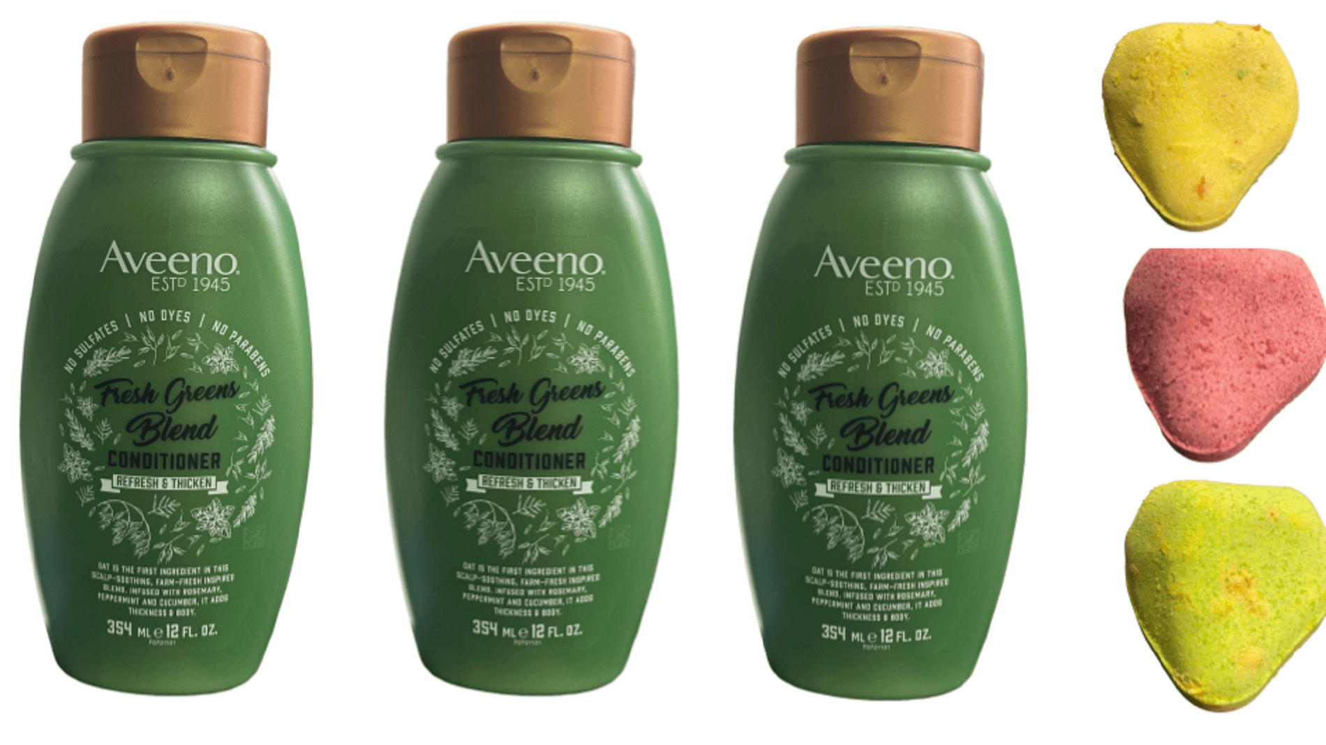 Aveeno fresh green blend conditioner refresh thicken 12oz with ...