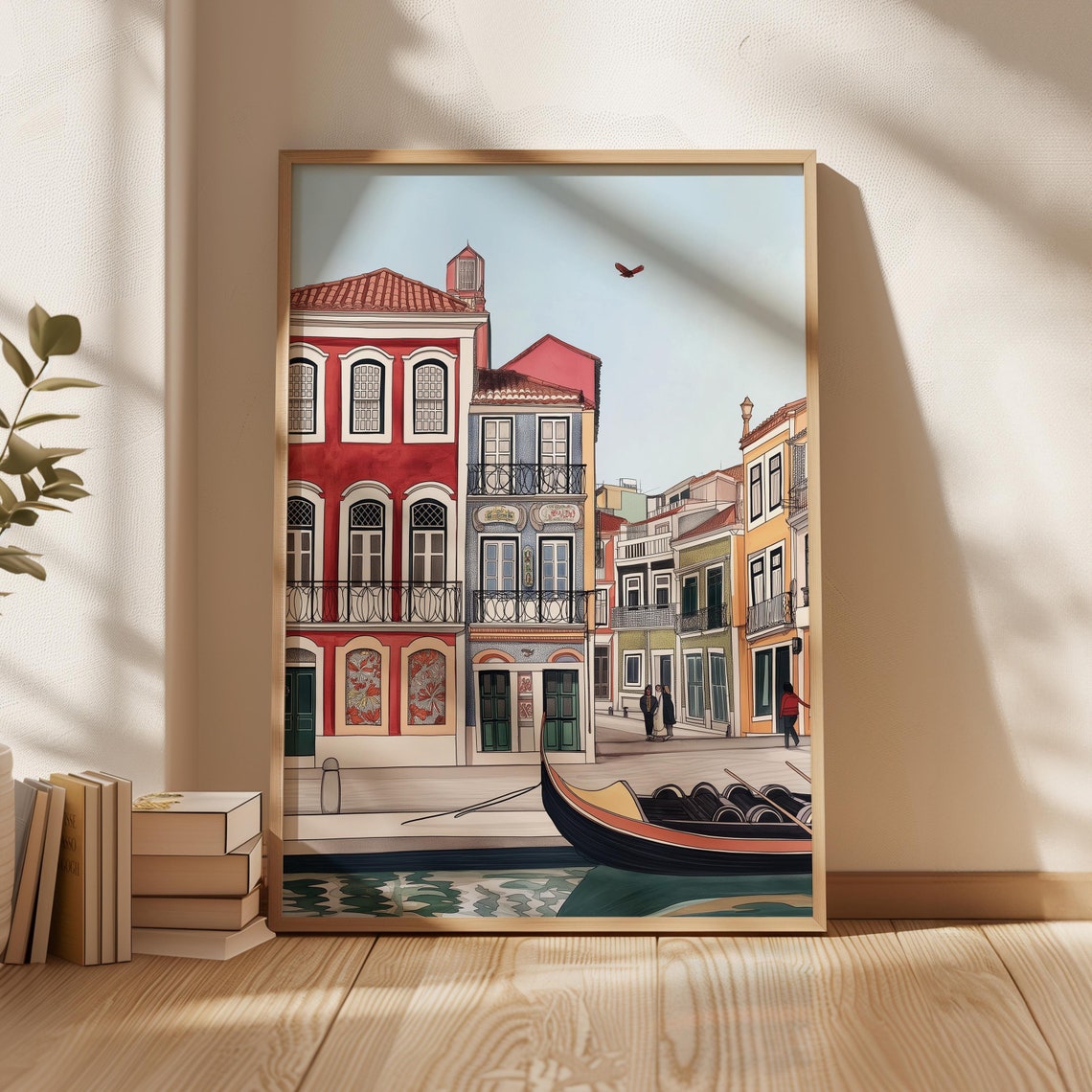 Aveiro Poster, Portugal Wall Art, Poster, Aveiro Cityscape, Portugal ...