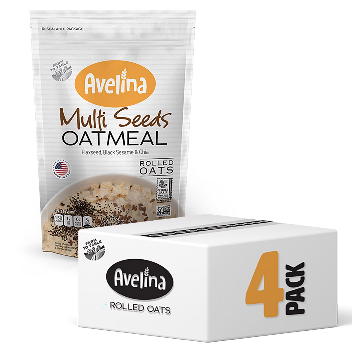 Avelina Multiseeds Oatmeal | 100% Gluten Free | Wholesome Whole Grain ...