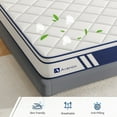 Avenco 10'' Gel Memory Foam and Pocketed Springs Hybrid Mattress in a ...