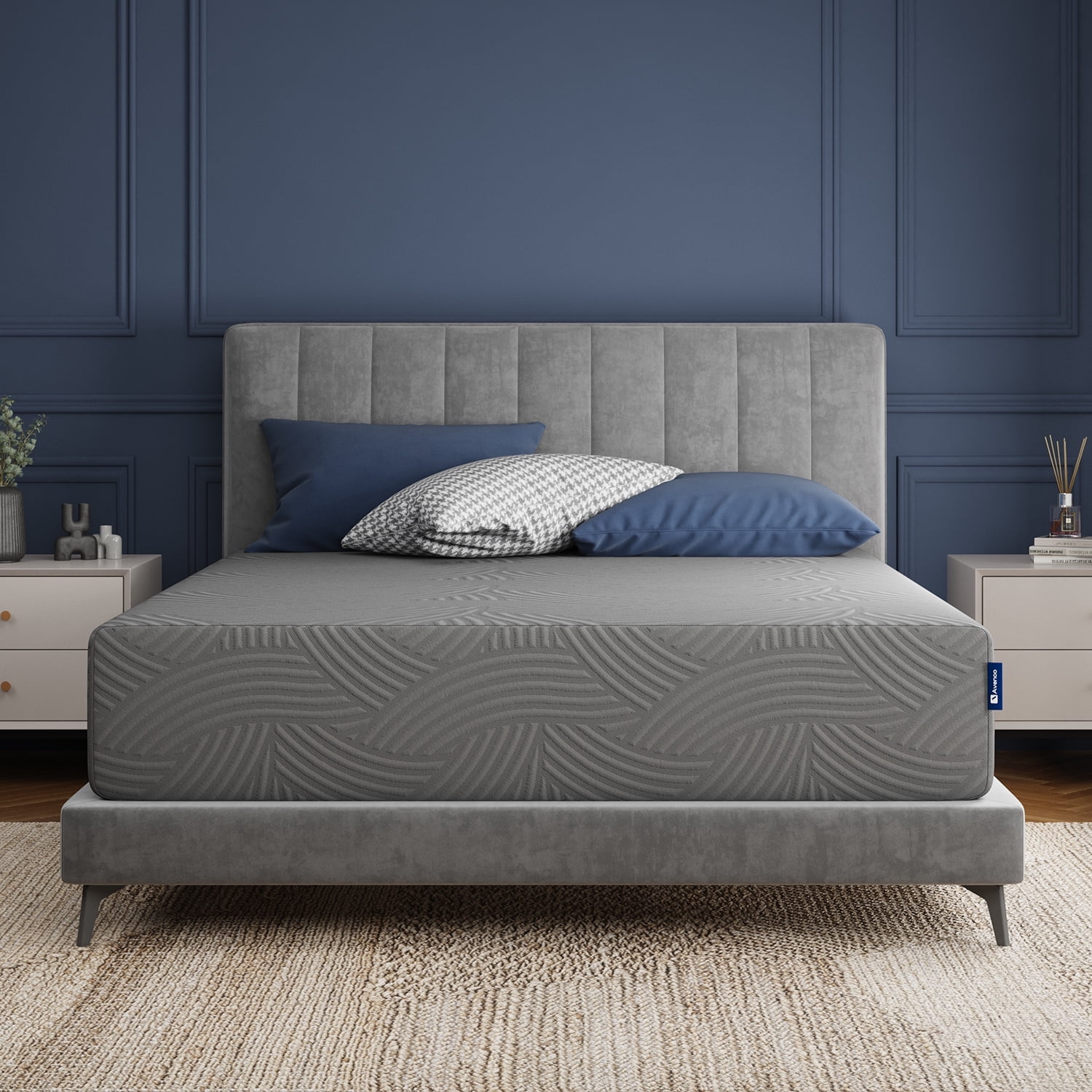 Avenco Essential 14" Medium-Firm Memory Foam Mattress, Queen Size ...