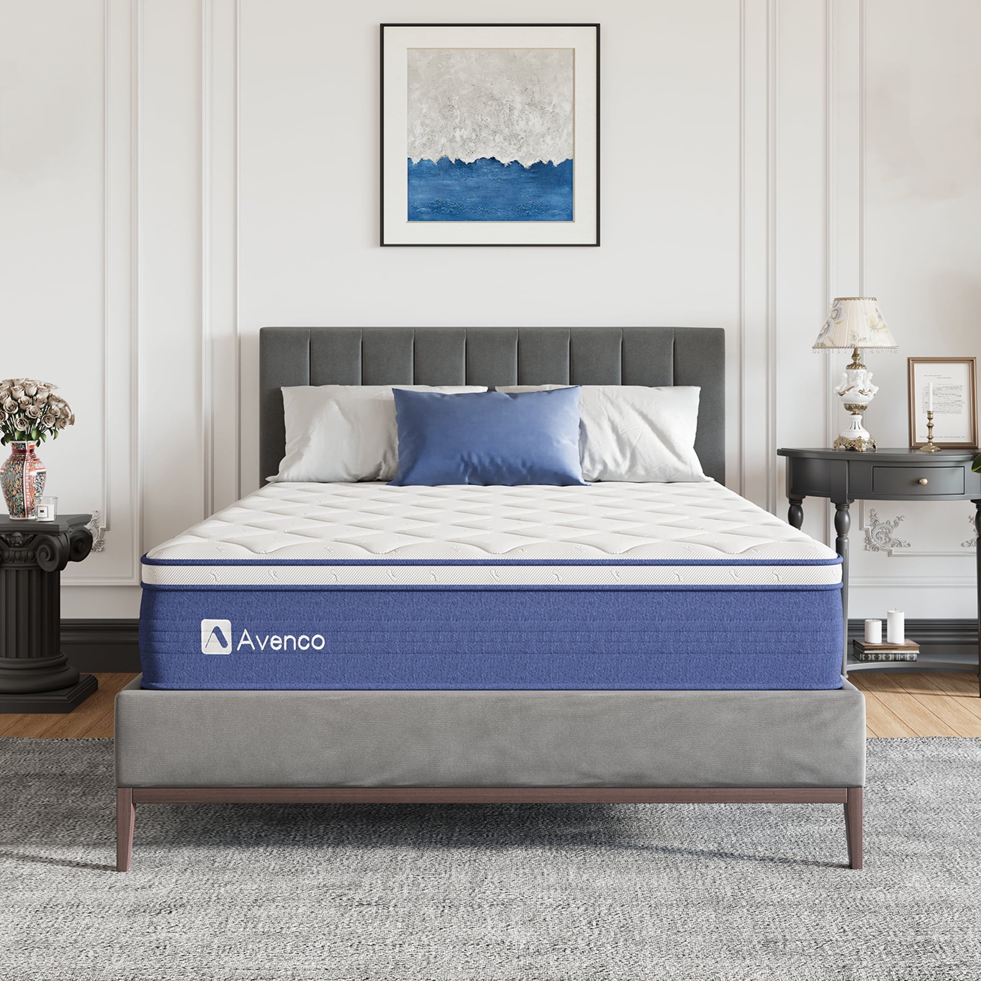 Avenco Airsea 10" Queen Size Medium Adult Supportive Hybrid Mattress ...