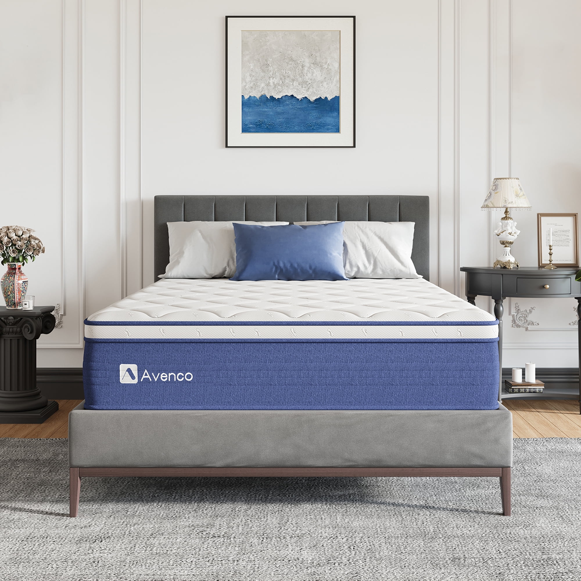 Avenco Airsea 14" Full Size Medium Adult Supportive Hybrid Mattress ...