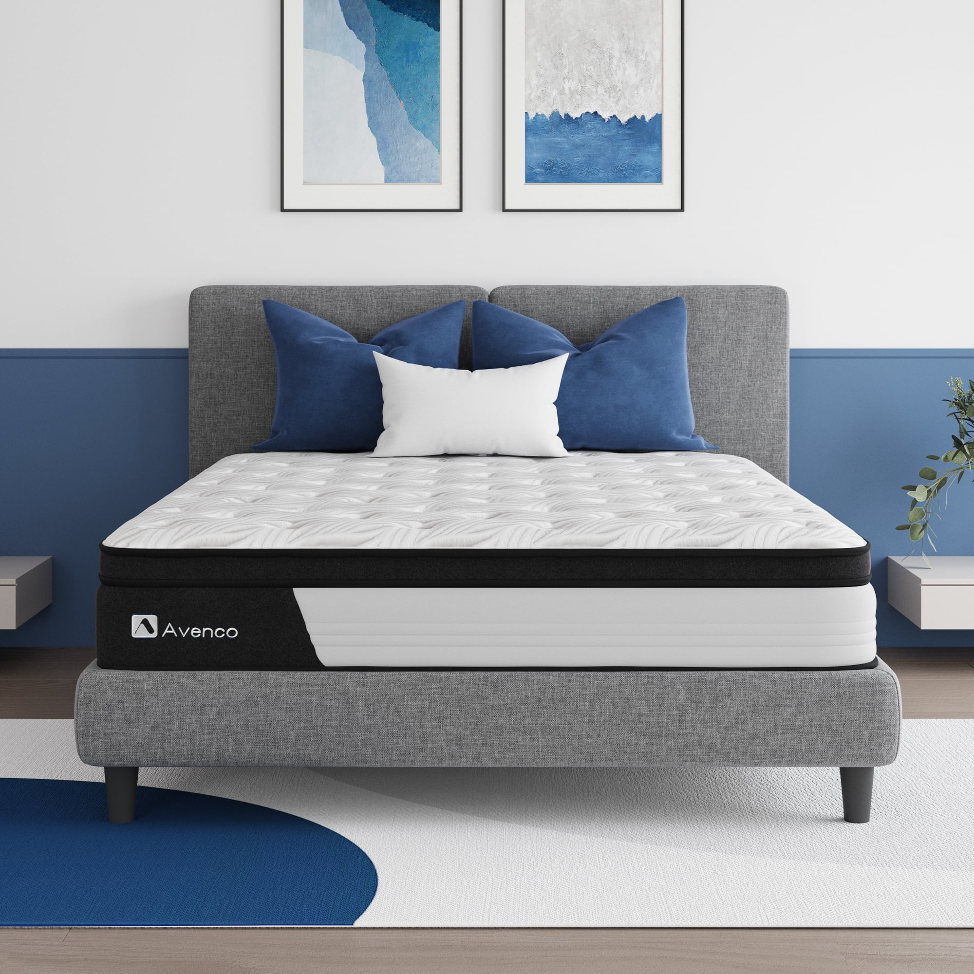 Avenco Classic 12'' Medium-Firm Hybrid Mattress, Queen Size - Walmart.com