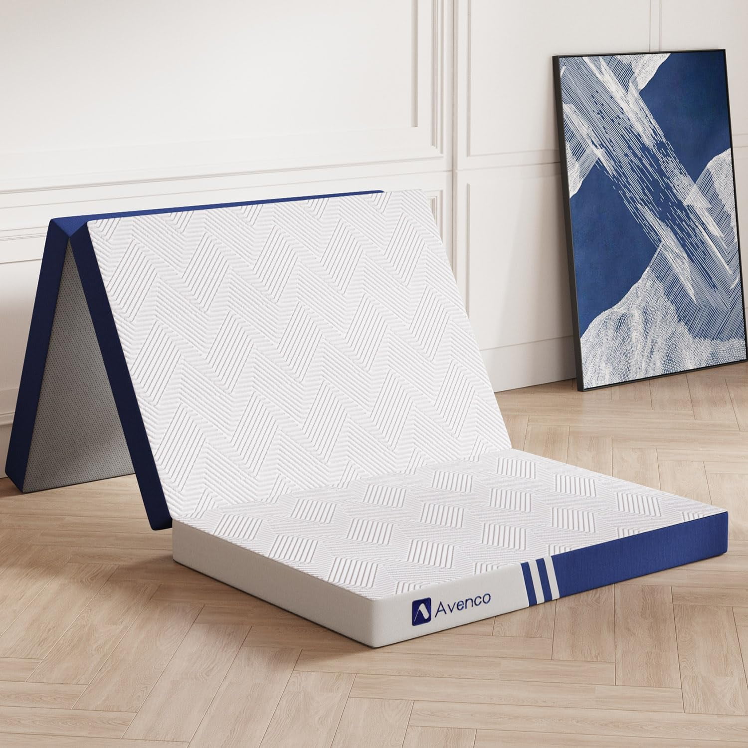 Avenco Folding Mattress, 4 Inch Trifold Mattress, Full Size Folding ...