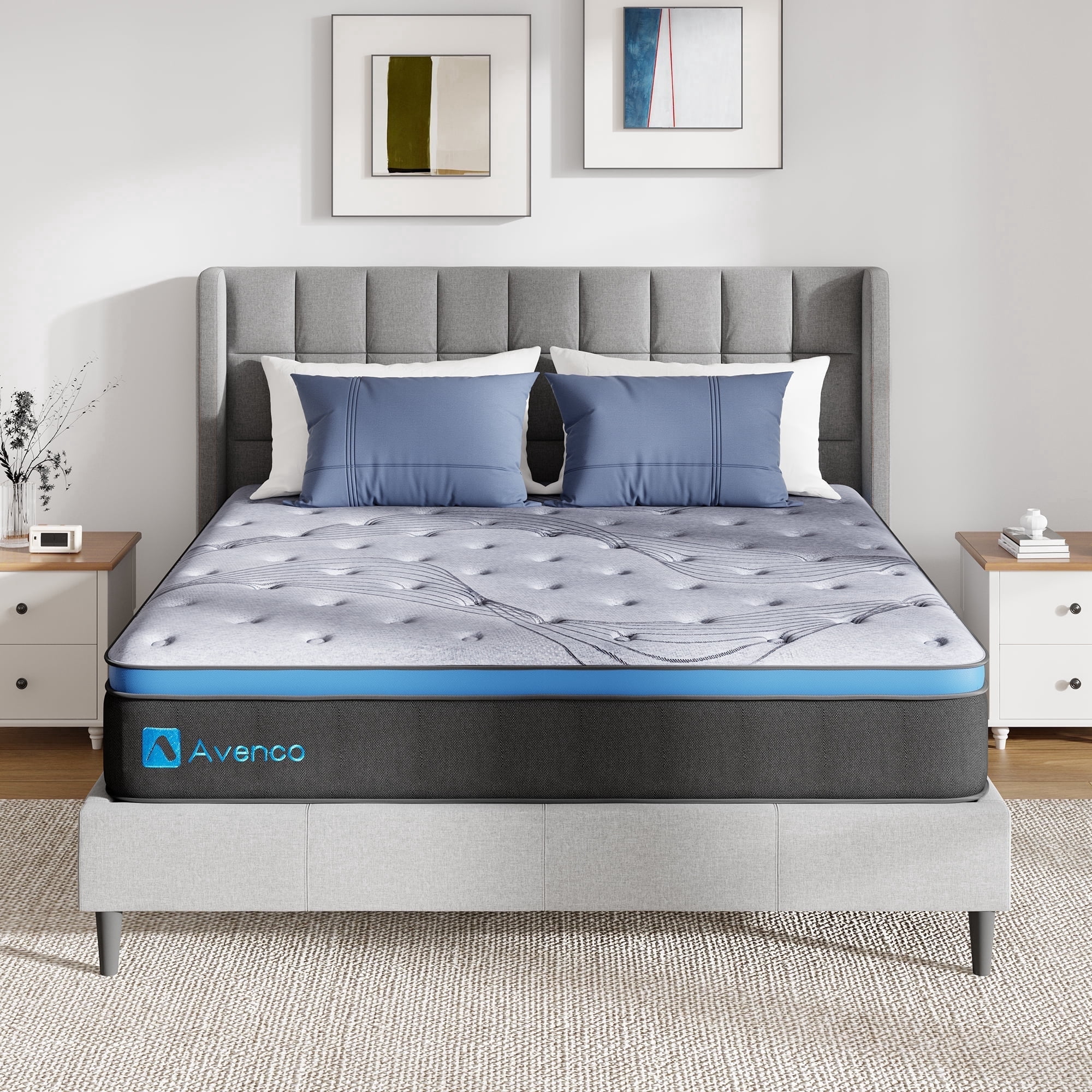 Avenco Original 12" Innerspring and Gel Memory Foam Hybrid Mattress ...