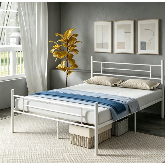 Avenco Queen Size Bed frame 17 inch in a Box, Durable Structure ...