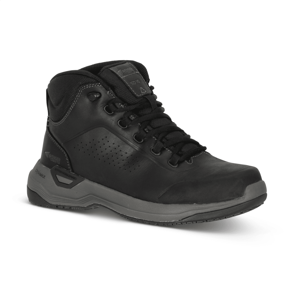 Avenger Work Boots Foreman MAX Mid SD10 - Men's - CN|SD10|SR - Black ...