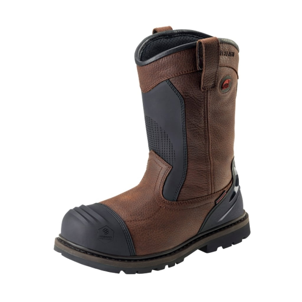 Avenger Work Boots Mens Hammer Wellington Waterproof Brown Black 7896 ...