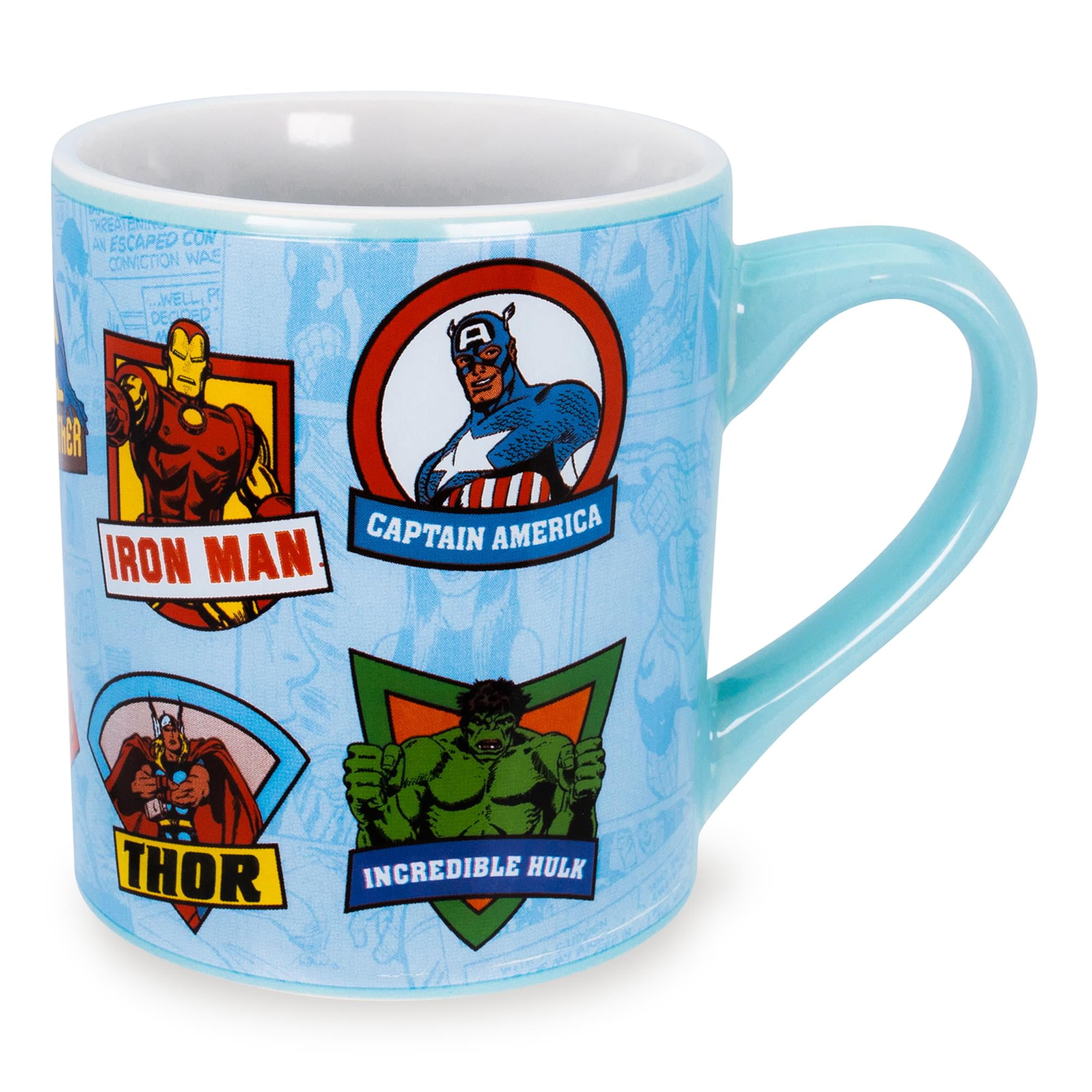 Marvel Comics Character Badges Ceramic Mug | Holds 14 Ounces - Walmart.com