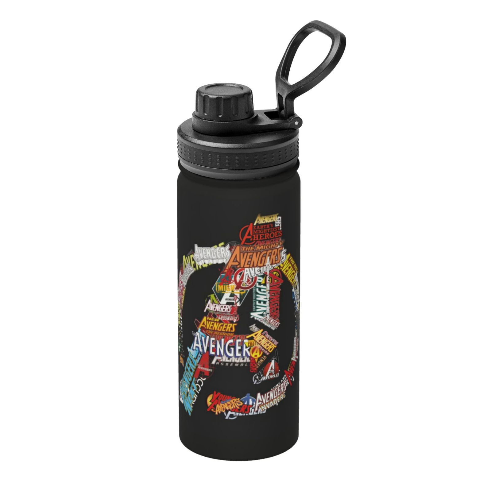 Avengers 18oz Insulated Water Bottle With Handle, Stainless Steel Water ...