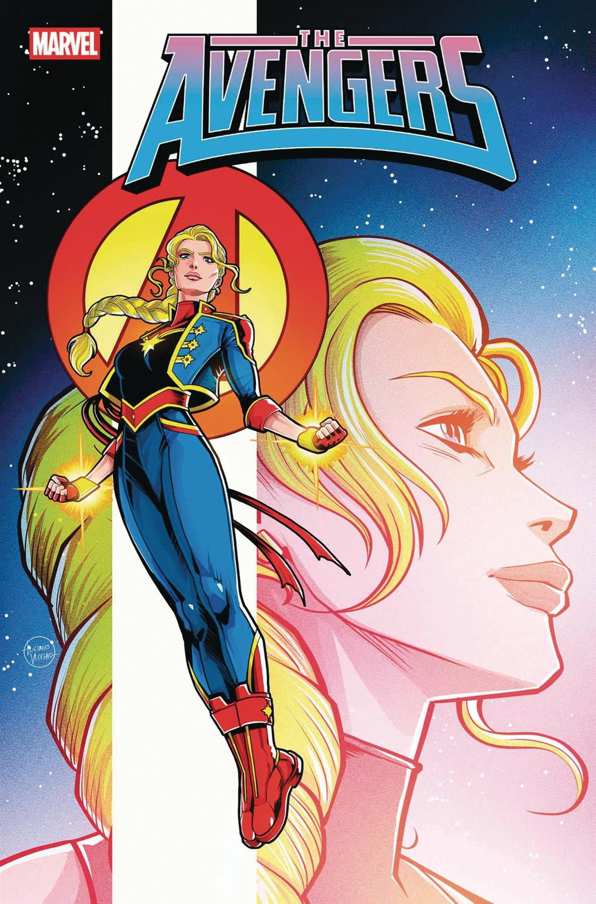 Avengers #25 Luciano Vecchio Captain Marvel Var Luciano Vecchio Captain ...