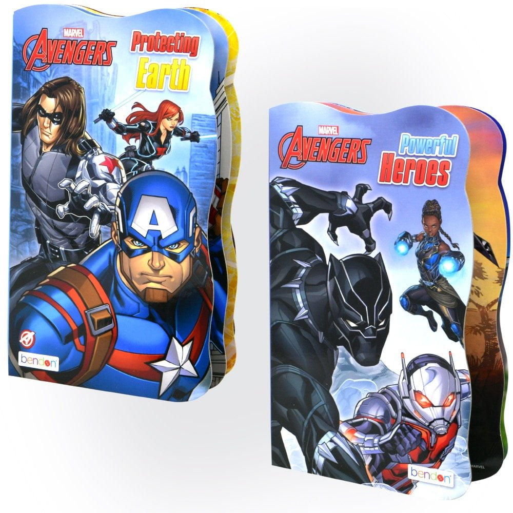 Avengers 5"x8" Shaped Board Books 2 Assorted - Walmart.com