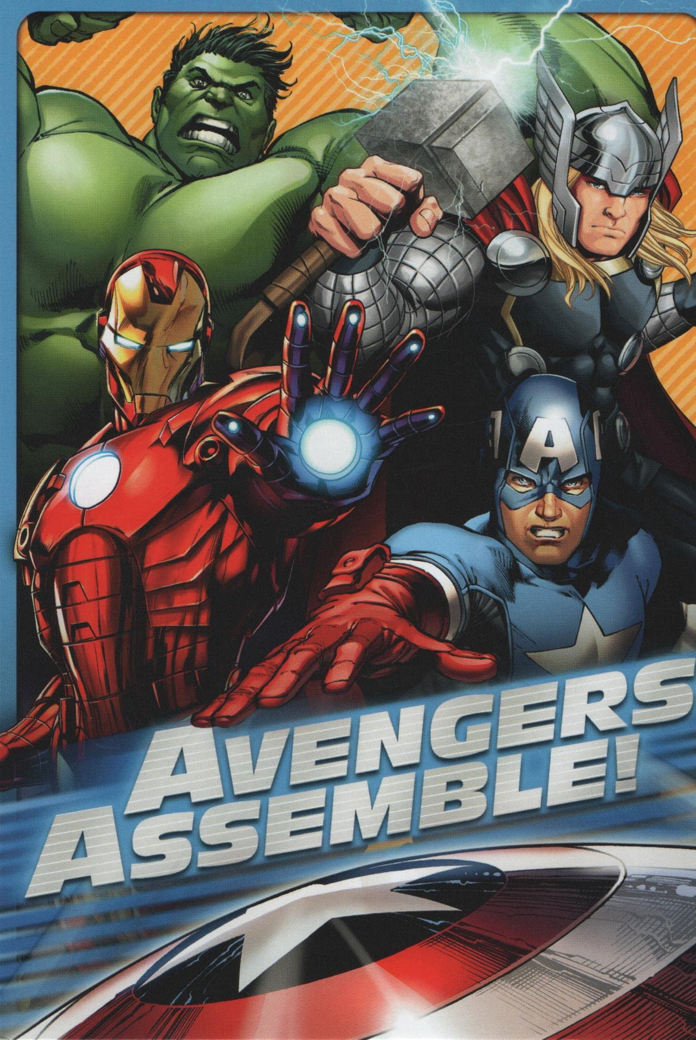 Avengers Assemble! Iron Man, Captain America, Thor and Hulk Happy ...