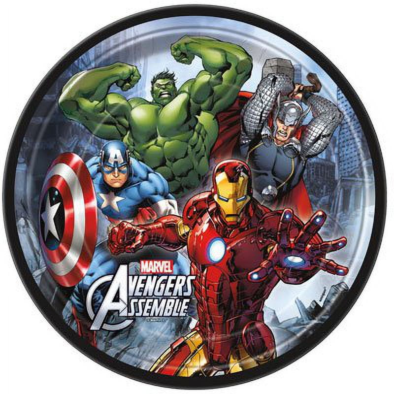 Avengers 'Assemble' Large Paper Plates (8ct) - Walmart.com