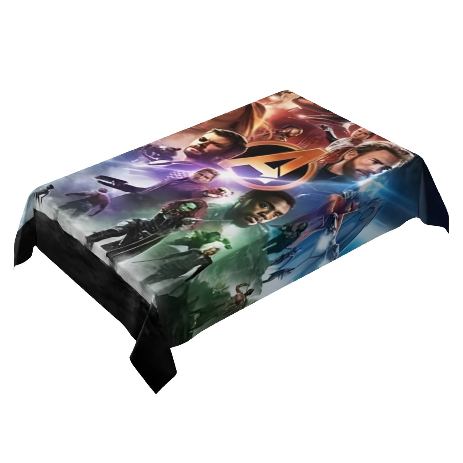 Avengers Assemble square tablecloth has an iconic print, fits most ...