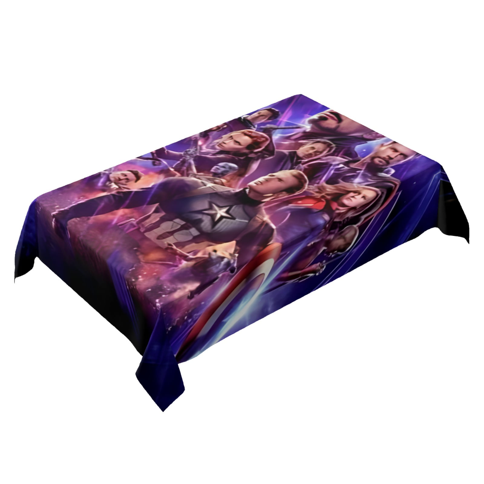 Avengers Assemble square tablecloth has an iconic print, fits most ...