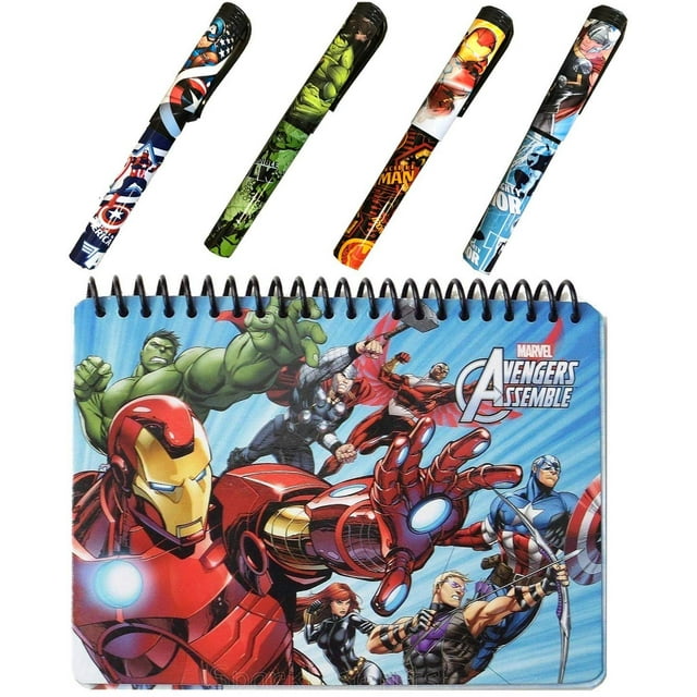Avengers Autograph Book for Universal Studios and 4 Superhero Pens ...