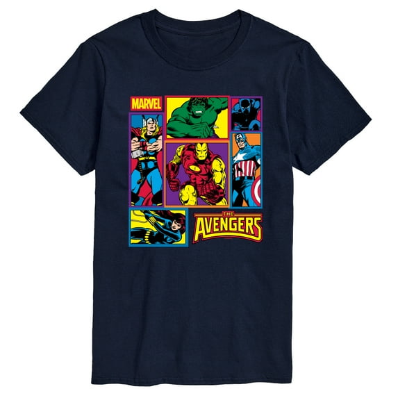 Avengers - Avengers Grid - Men's Short Sleeve Graphic T-Shirt - Walmart.com