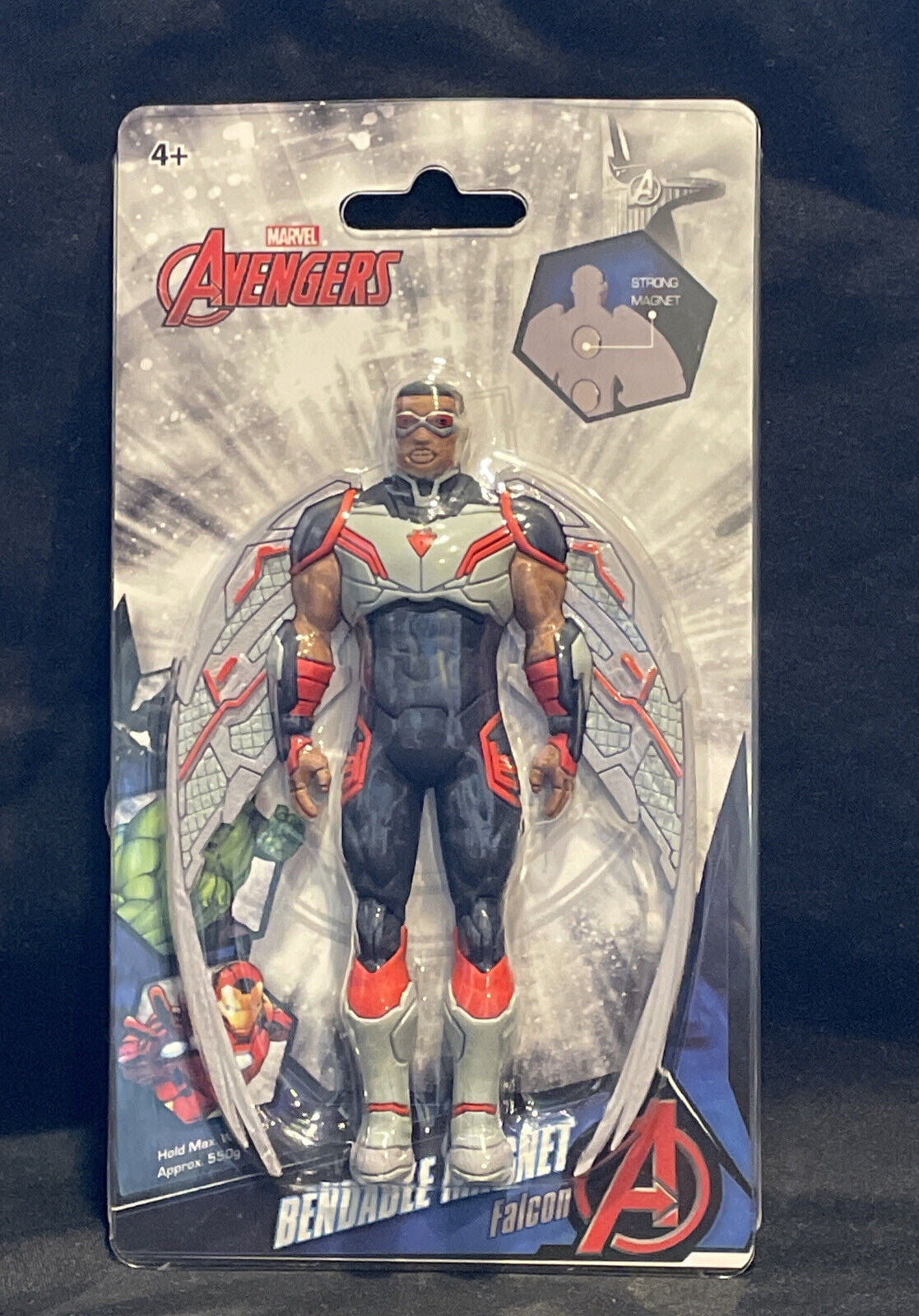 Avengers Bendable Magnet Falcon Holds 550 Grams - Walmart.com
