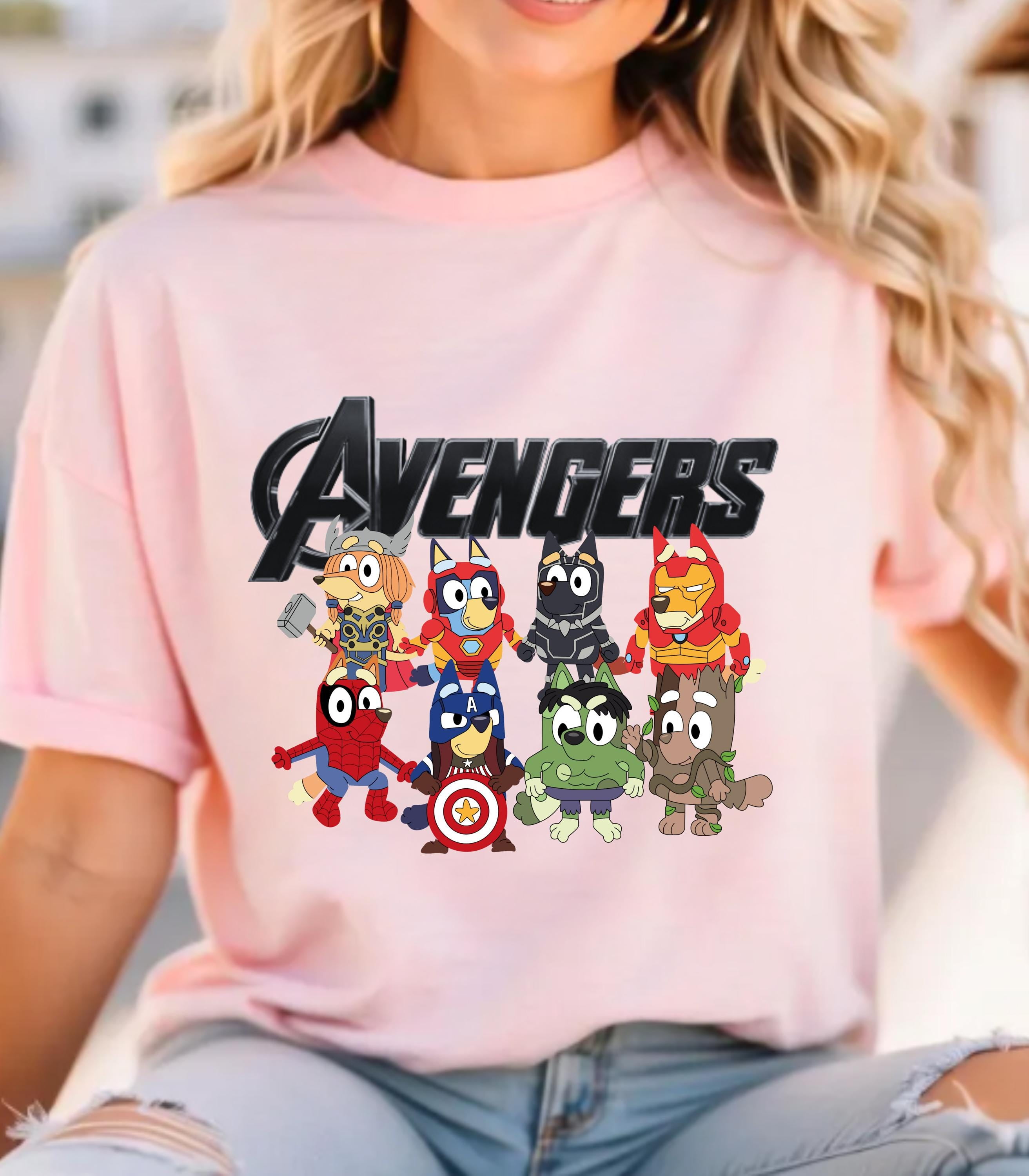 Avengers Blue Tshirt, Superhero Tee, Avengers Graphic Shirt, Comic Book ...